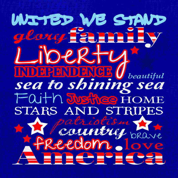 Trinx Patriotic Words by - on | Wayfair