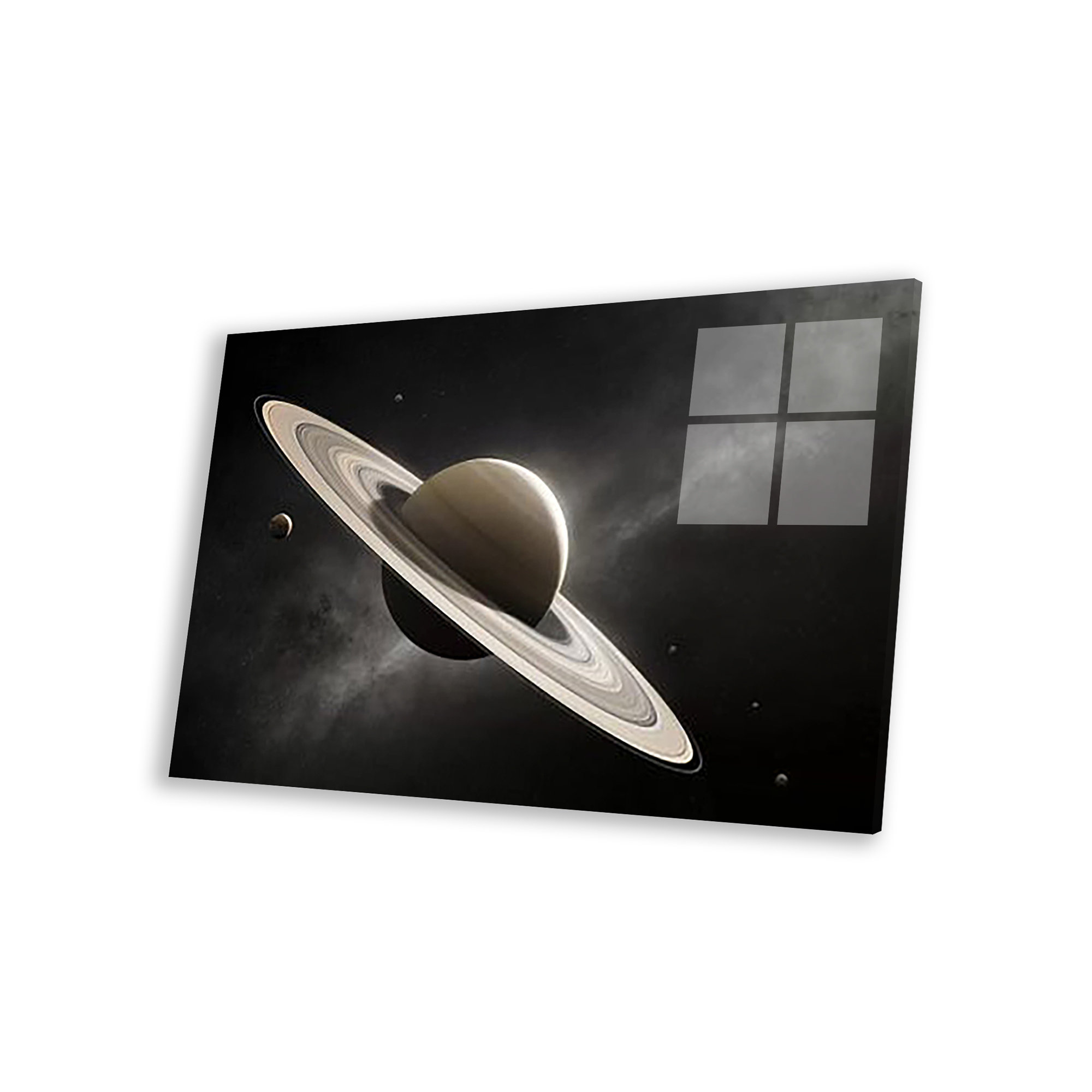 Hokku Designs Planet Saturn with Major Moons by Johan Swanepoel ...