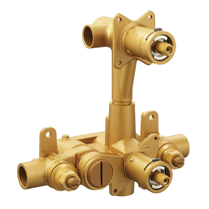 3330 Moen M-Pact 3 Function Built Transfer Valve with 1/2" CC ...