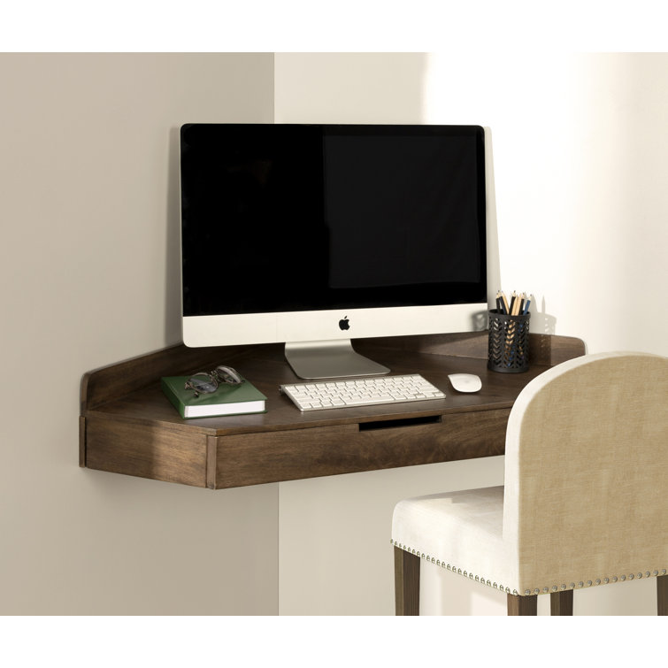 Latitude Run® Corner Floating Desk & Reviews | Wayfair