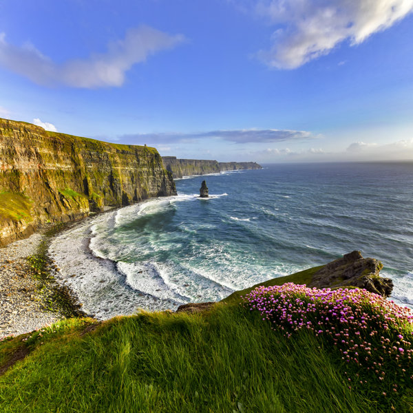 Highland Dunes Cliffs Of Moher by Christobolo - Wrapped Canvas ...