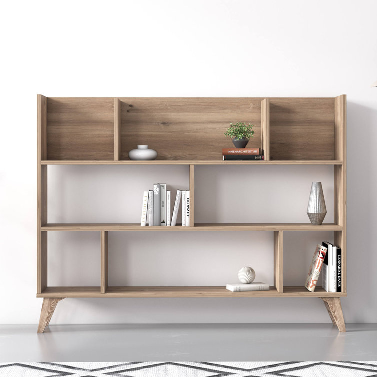 George Oliver Cuomo 25Cm H x 106.2Cm W Bookcase | Wayfair.co.uk