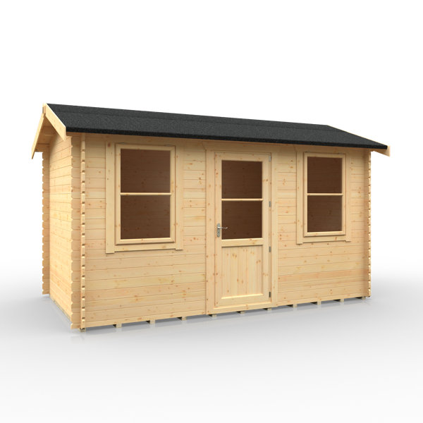 Tiger Sheds The Sabre Tongue & Groove Log Cabin 14x8w | Wayfair.co.uk