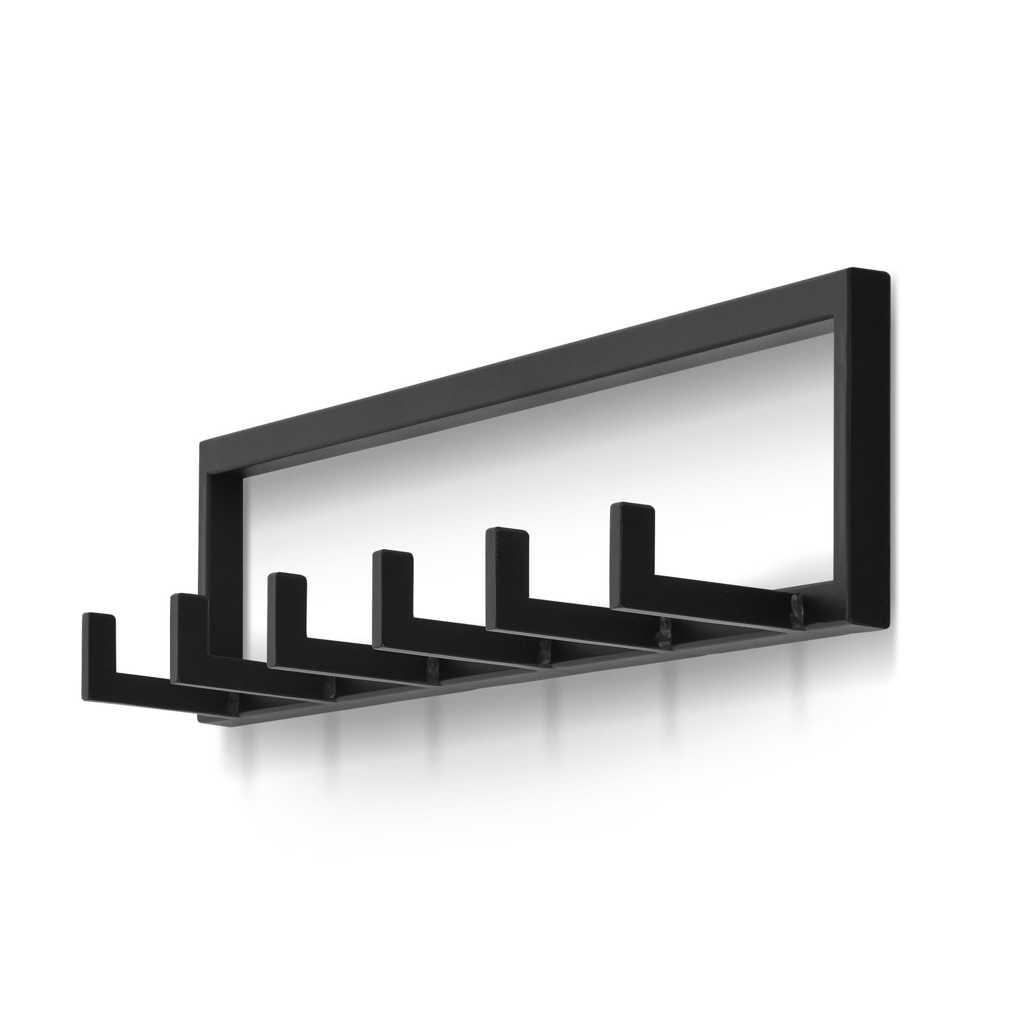 Ebern Designs Lethel Steel 6 - Hook Wall Mounted Coat Rack | Wayfair.co.uk