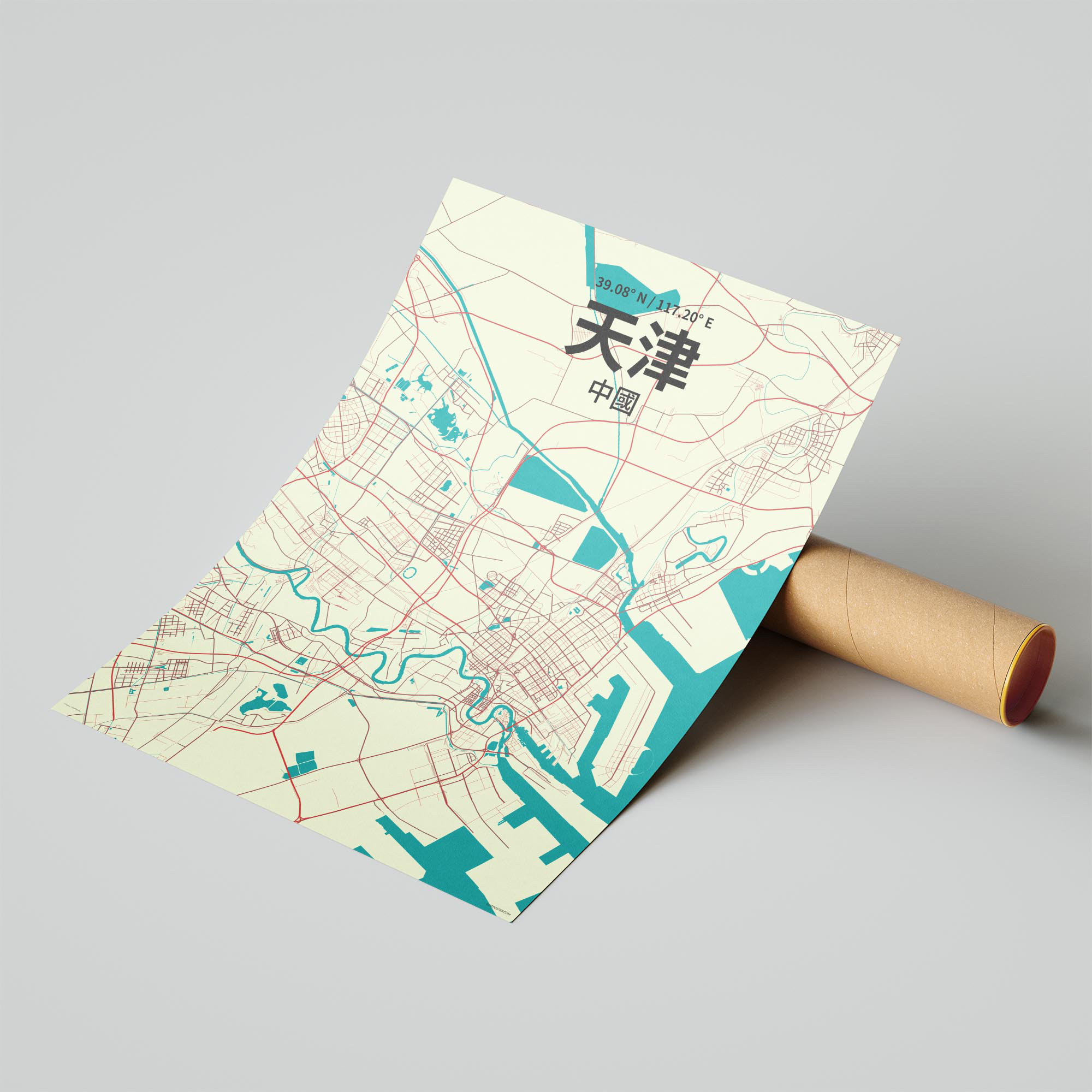 Trinx China City Map Posters Shenzhen China| City Map - Unframed ...