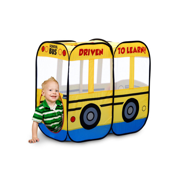 GigaTent My First School Bus Kids Pop-Up Play Tent with Carrying Bag ...