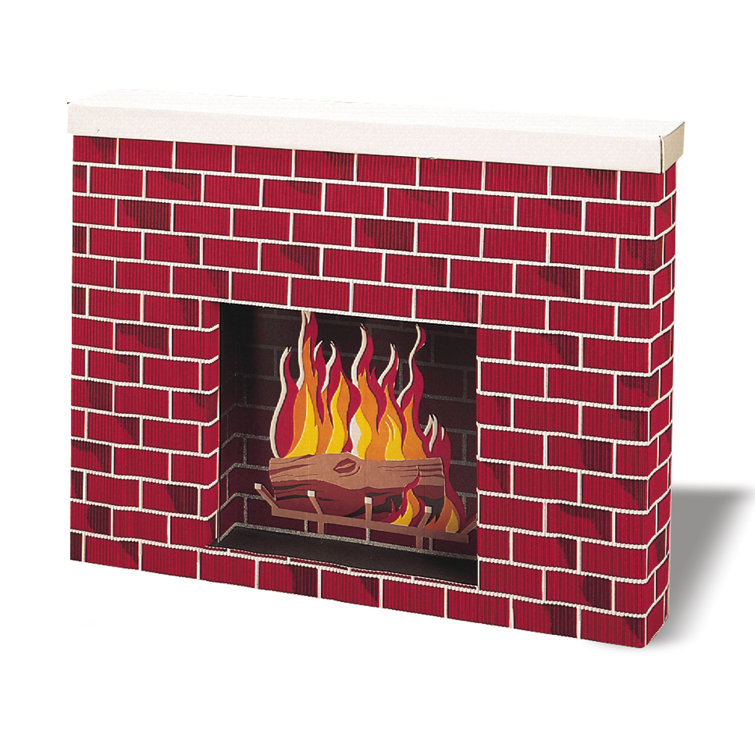 Pacon Creative Products Corrugated Fireplace Bulletin Board Cut Out ...