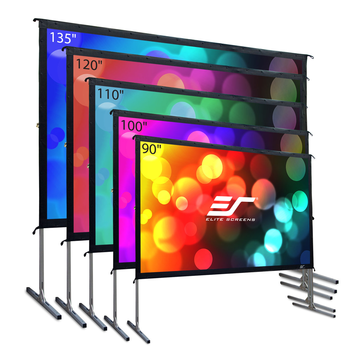 Elite Screens YardMaster2 White 135" diagonal Portable Projection ...