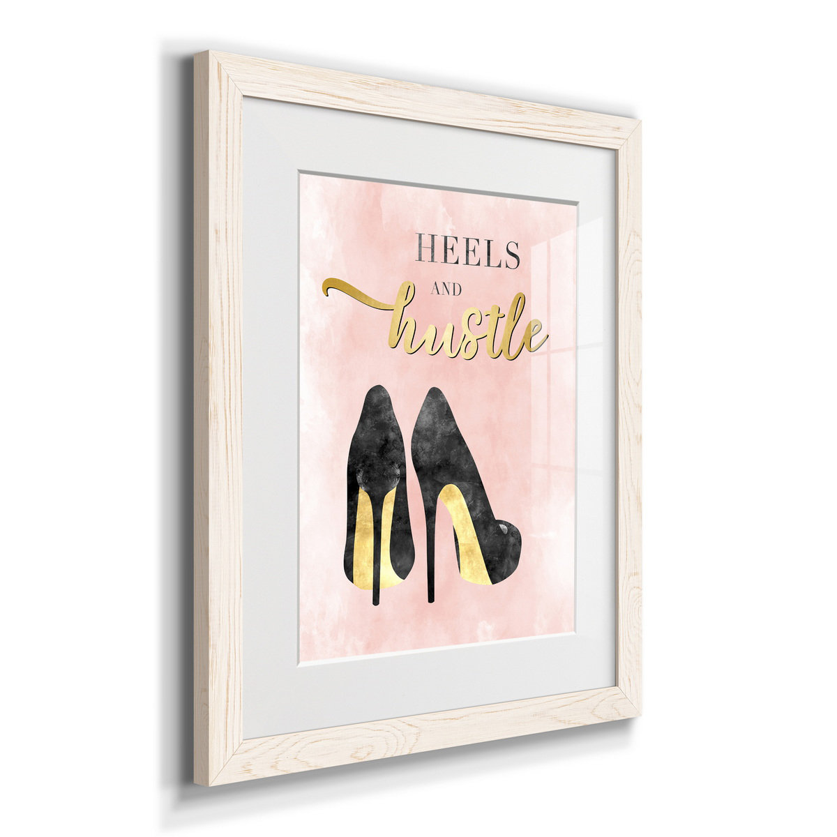 House of Hampton® Heels And Hustle - Picture Frame Textual Art | Wayfair
