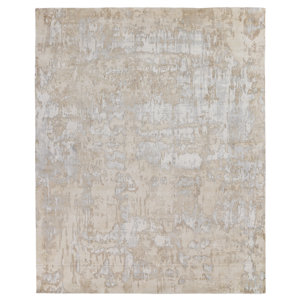 Exquisite Rugs Murano Hand-Loomed Area Rug In Ivory/Silver/Gold | Perigold