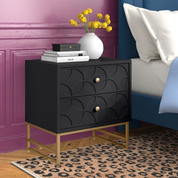 Etta Avenue™ Keeya 24.49'' Tall 2 - Drawer Nightstand & Reviews | Wayfair