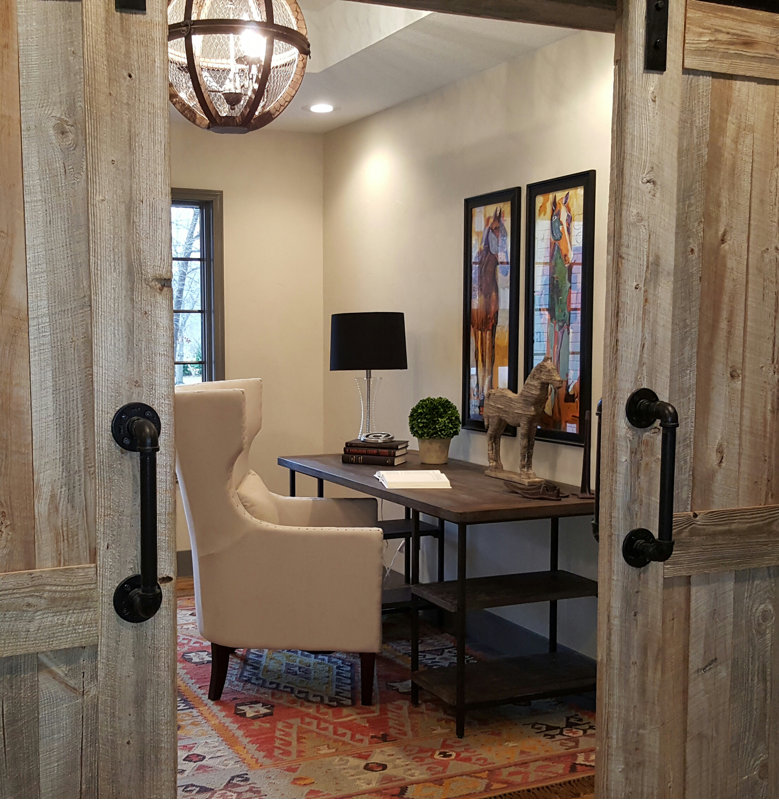 Modern Farmhouse Office Design Photo by Interiors by Design Bev Moore ...