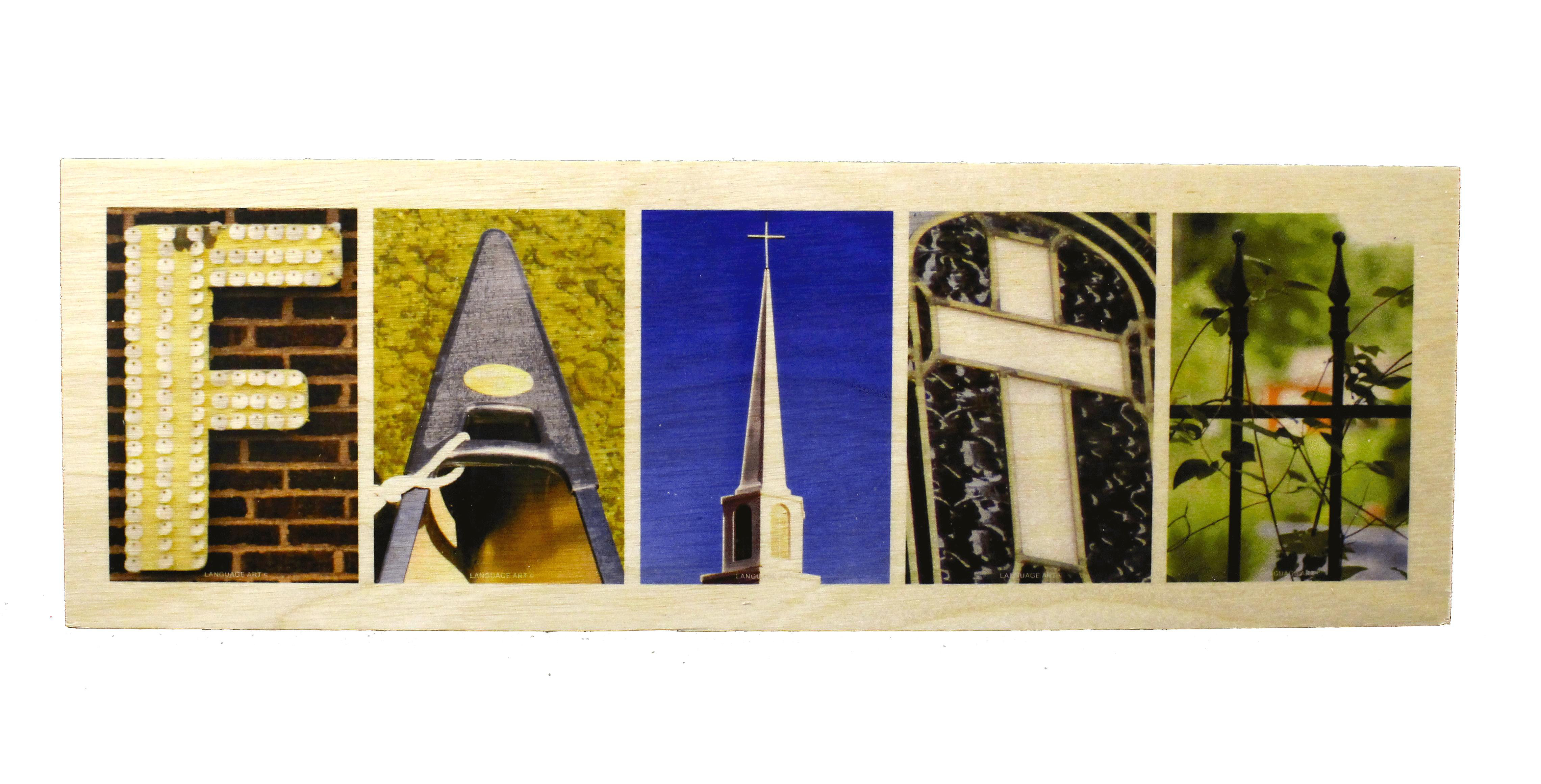 LanguageArt Wood "FAITH" Letter Block | Wayfair