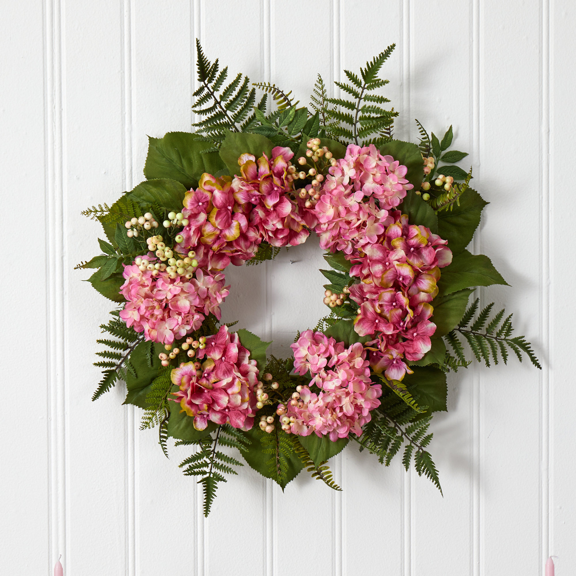 One Allium Way® 24" Plastic Wreath & Reviews | Wayfair
