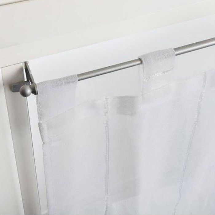 Evideco Café Rod Adjustable Tension Single Curtain Rod & Reviews | Wayfair