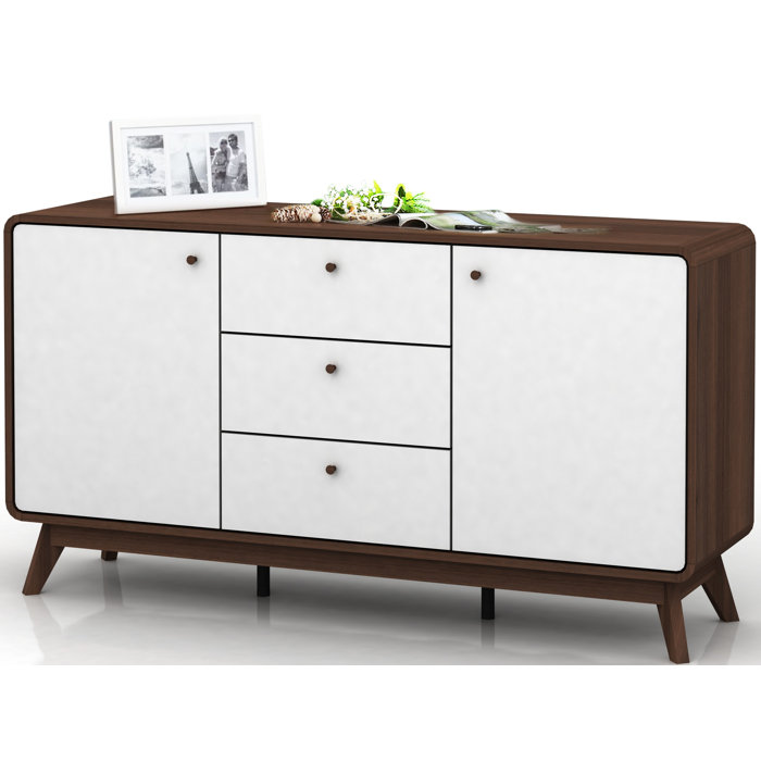Hykkon Justine 140Cm Wide 3 Drawer Sideboard & Reviews | Wayfair.co.uk