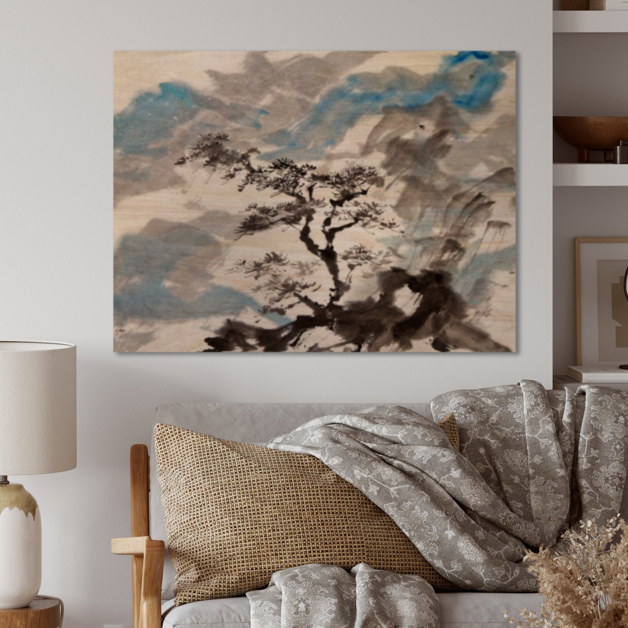 Winston Porter Chinese Pine Tree Chinese Pine Tree - Unframed Painting ...