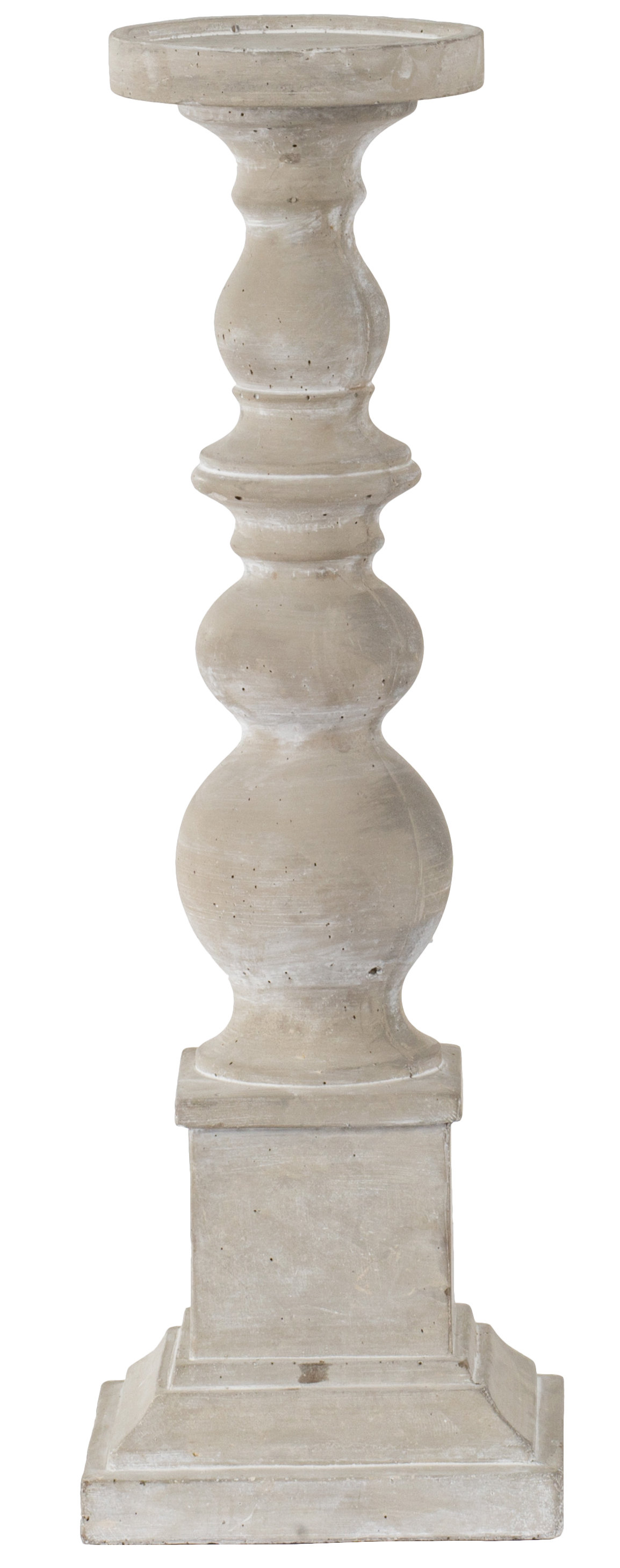 Gracie Oaks Feazell Stone Candlestick | Wayfair