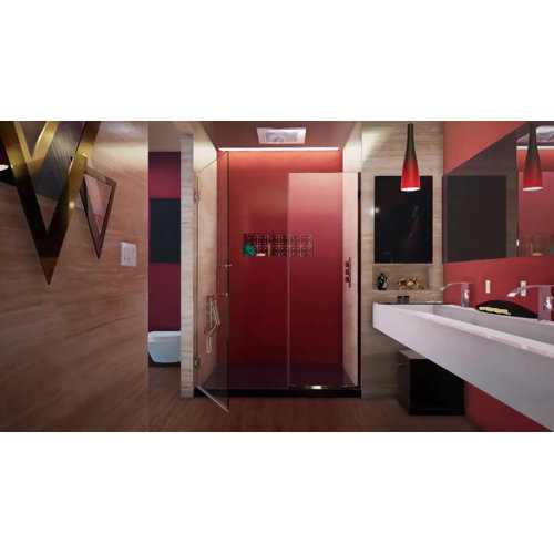 DreamLine Brown Wood Shower Chair & Reviews | Wayfair