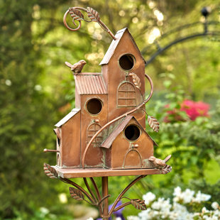 Post Mounted Bird Houses You'll Love in 2021 | Wayfair