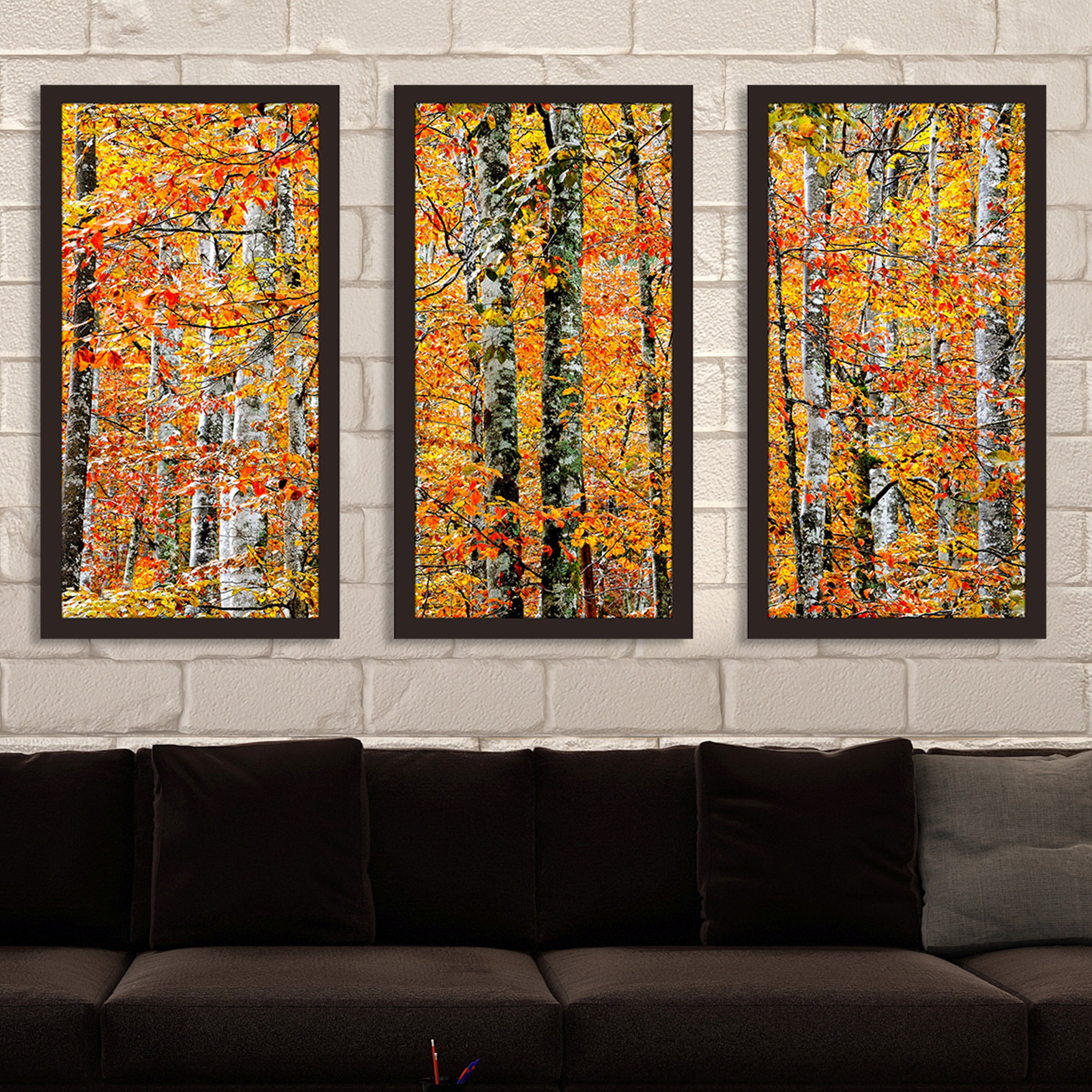 PicturePerfectInternational Autumn Aura - 3 Piece Picture Frame ...