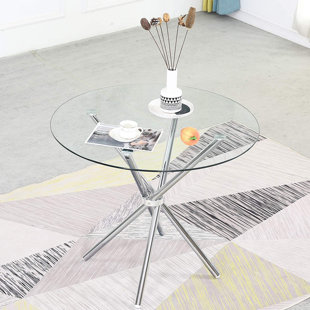 Wayfair | Glass Round Kitchen & Dining Tables You'll Love in 2022