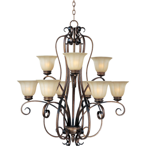 Fleur De Lis Living Windle 9 - Light Dimmable Tiered Chandelier | Wayfair