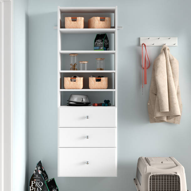 Dotted Line™ Grid 72" W Closet System & Reviews | Wayfair
