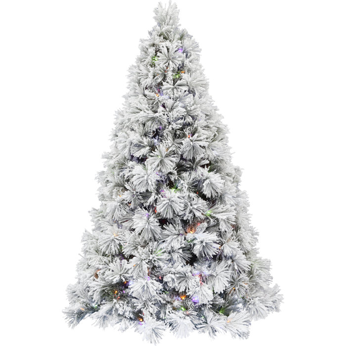 The Holiday Aisle® Sugar Hill Snowy White Pine Artificial Christmas ...