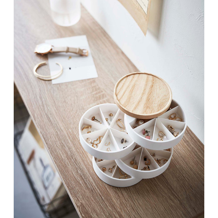 Yamazaki USA Tosca Plastic and Wood Jewelry Organizer Tray | Wayfair