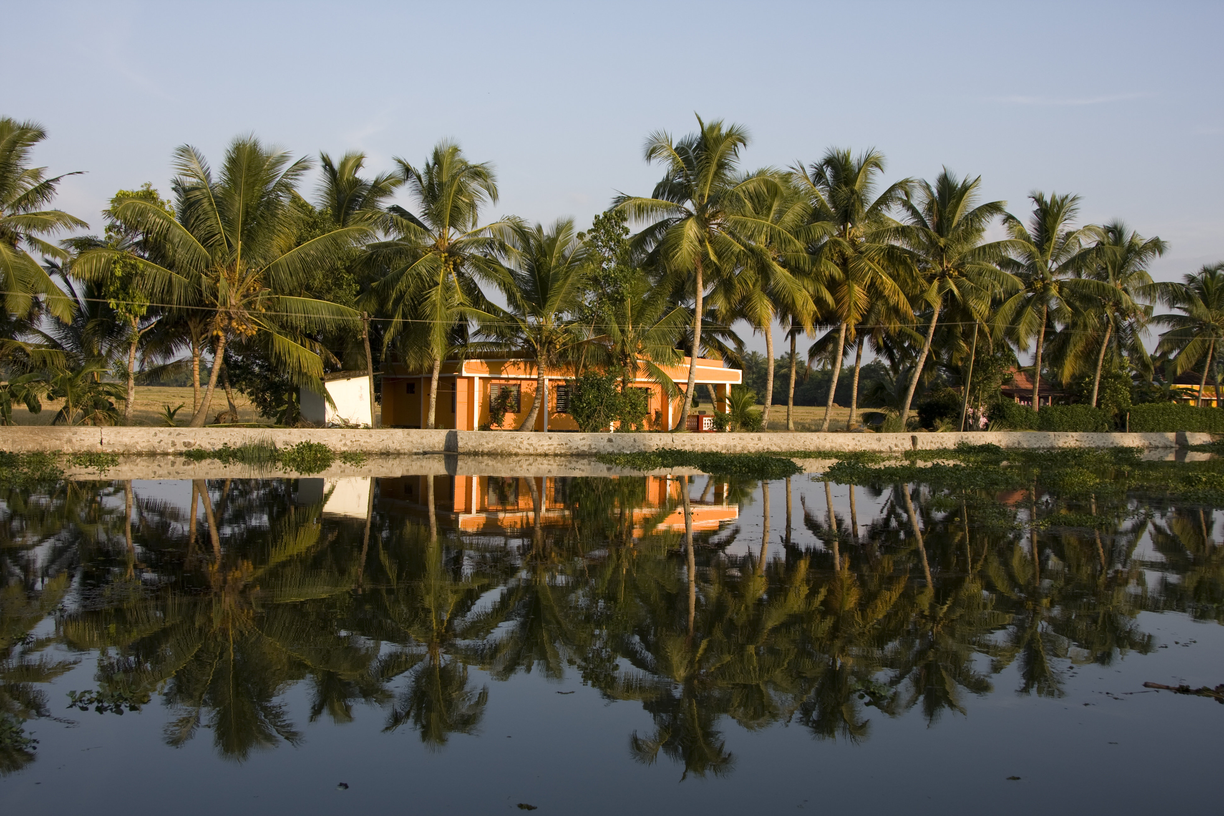 Bay Isle Home Views On Kerela Backwaters by - Wrapped Canvas Photograph ...