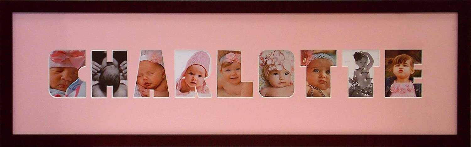 Latitude Run® Baby Photo Name Collage Frame | Wayfair