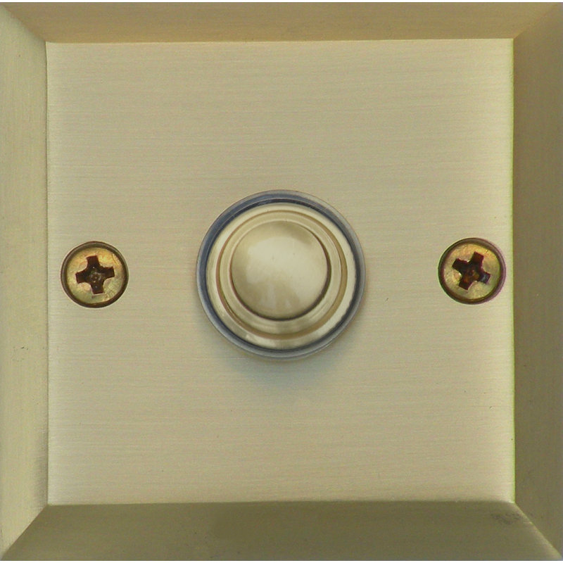 Alcott Hill Rectangle Metal Door Bell Push Button & Reviews | Wayfair