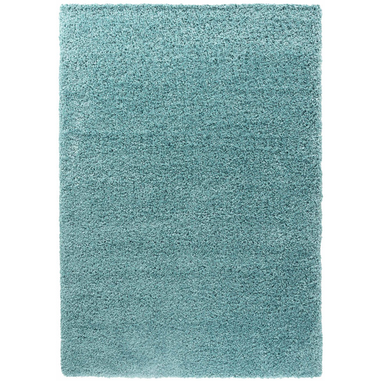 Hashtag Home Chanice Shaggy Duck Egg Blue Rug & Reviews | Wayfair.co.uk