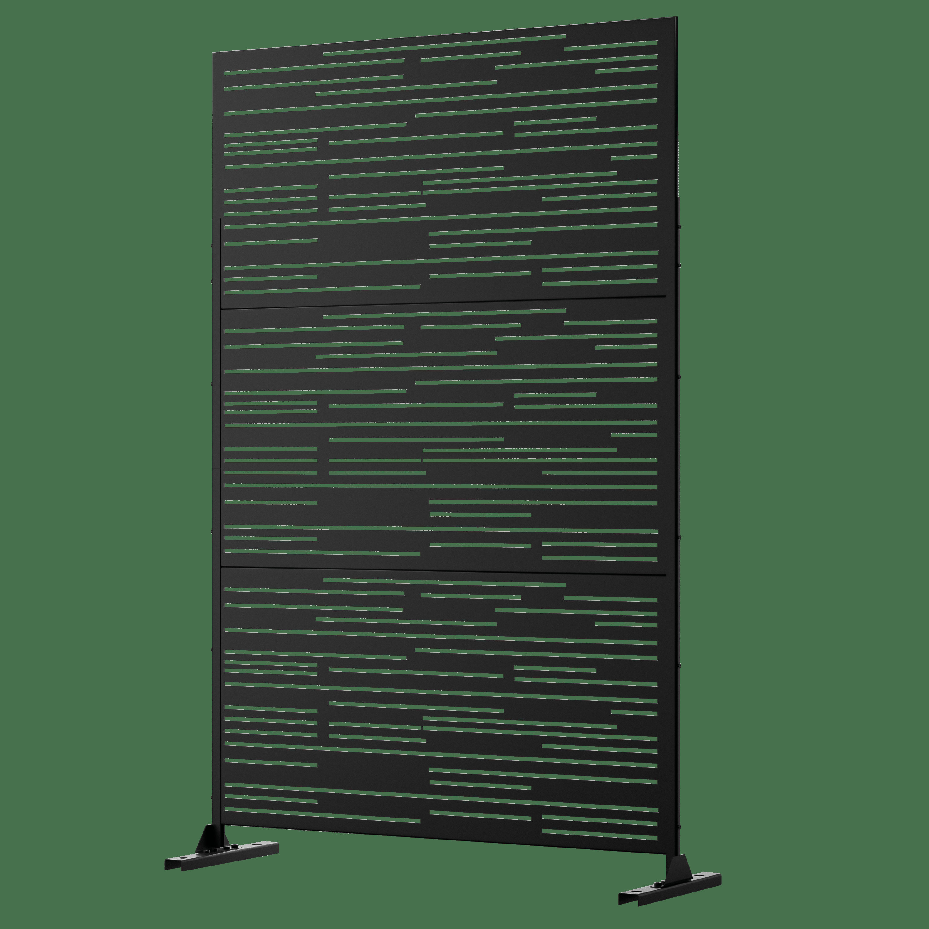 Fency 6.5 ft. H x 4 ft. W Privacy Screen Metal Fence Panel & Reviews ...