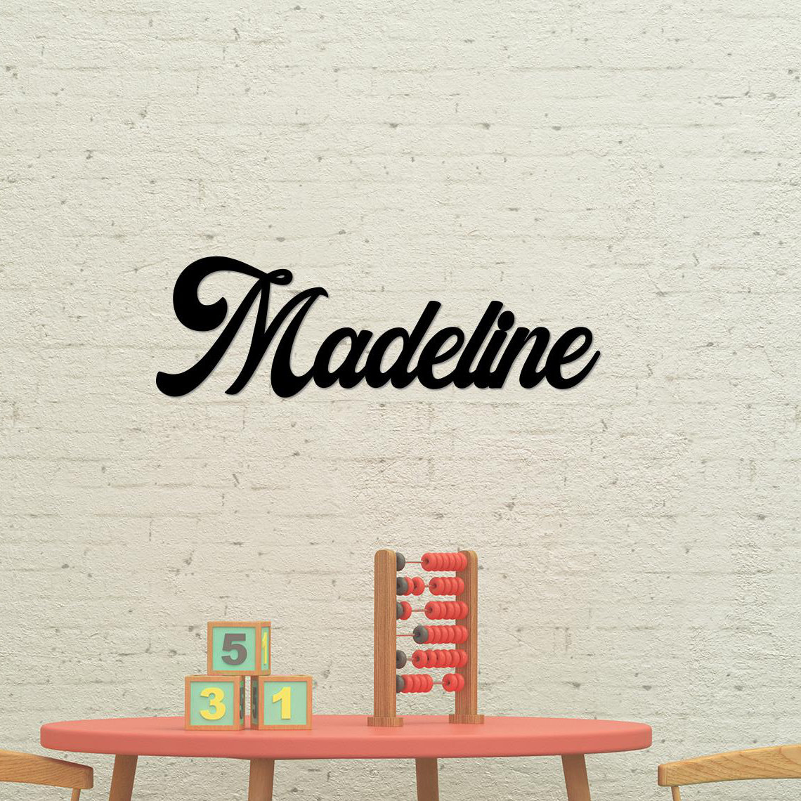 Latitude Run® Custom Personalized Metal Name Wall Décor | Wayfair