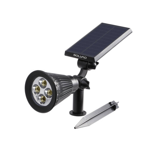 Solvao 15.94" Solar Powered Integrated LED Outdoor Floor Lamp | Wayfair