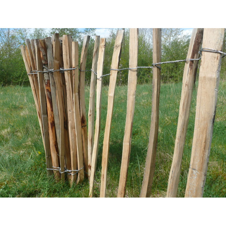 Union Rustic Edan Chestnut Pale Fencing 0.2m x 0.48m | Wayfair.co.uk