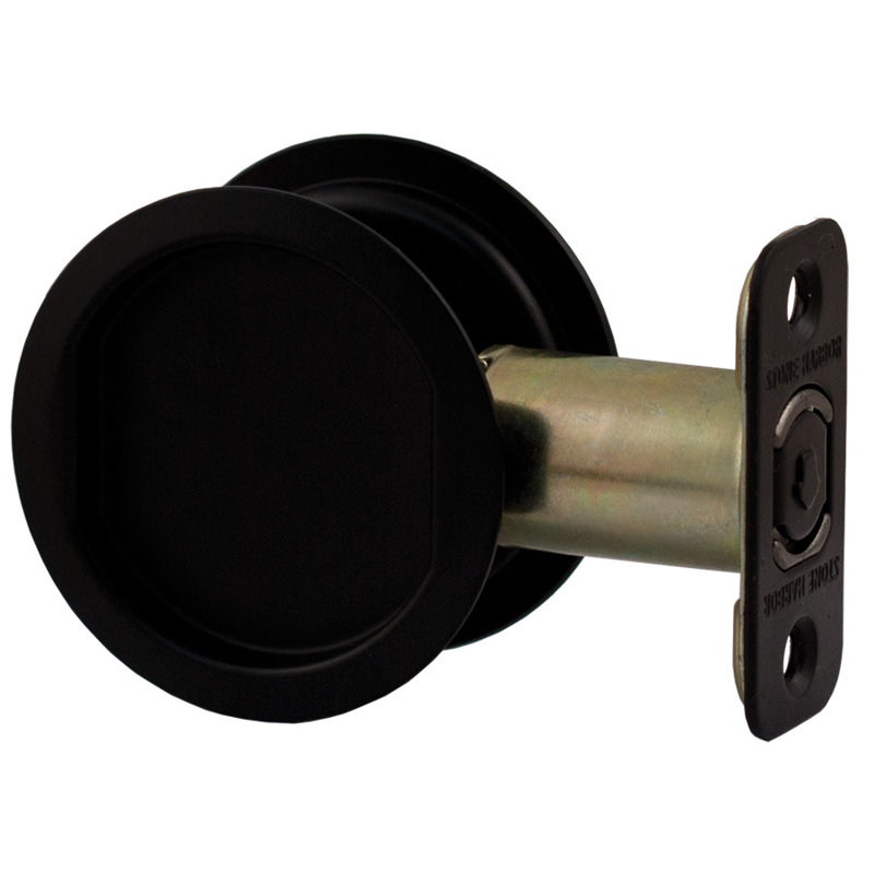 Stone Harbor Hardware Round Pocket Door Latch & Reviews | Wayfair