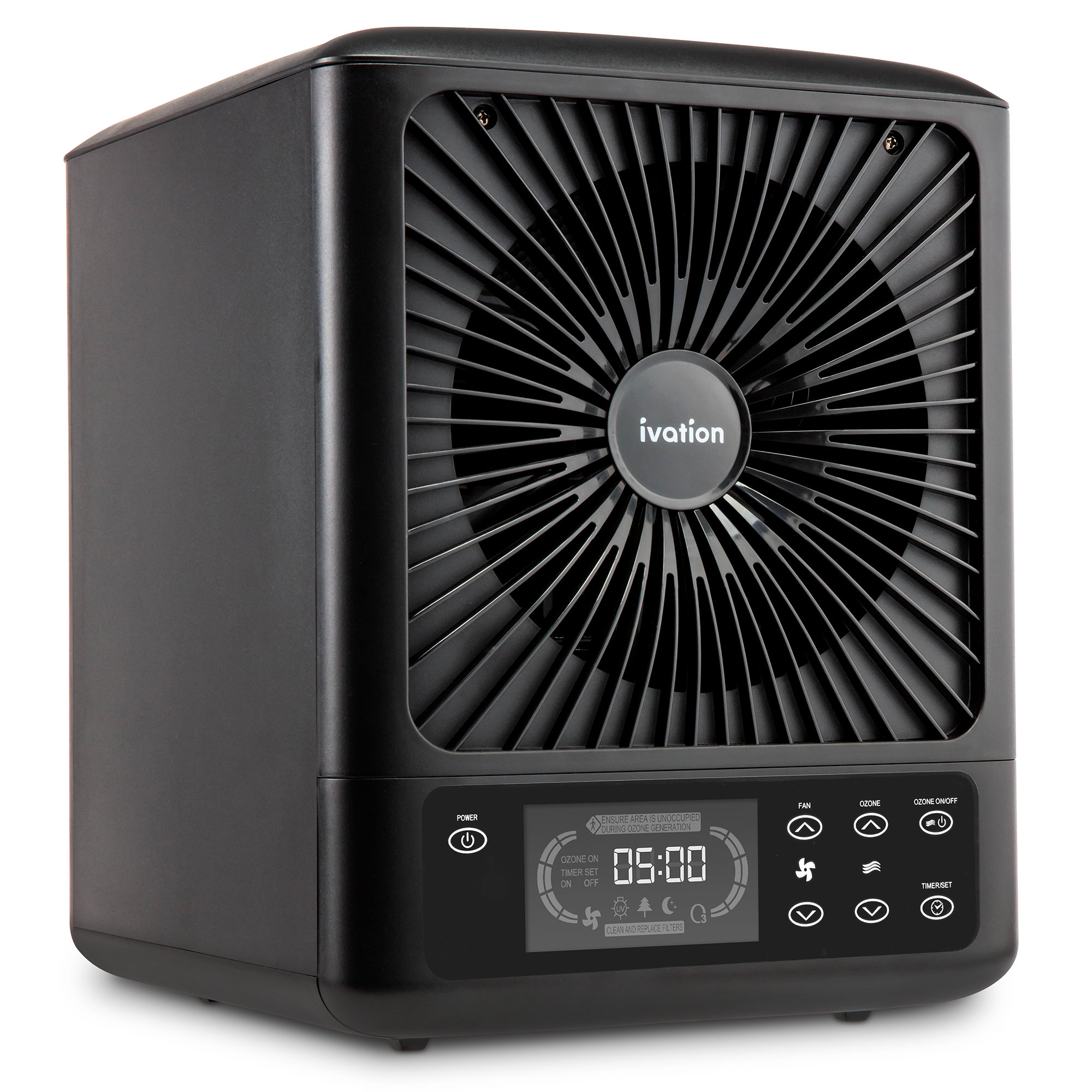 Ivation 5-in-1 Hepa Uv Air Purifier & Ozone Generator W/digital Display Timer And Remote, Ion ...