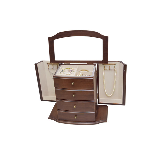 Darby Home Co 3 Drawers Wooden Jewelry Box & Reviews | Wayfair