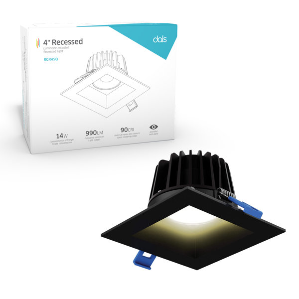 DALSLighting 4" Square Recessed LED Panel Light | Wayfair