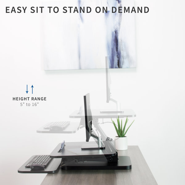 VIvo Black Desk Riser & Reviews | Wayfair
