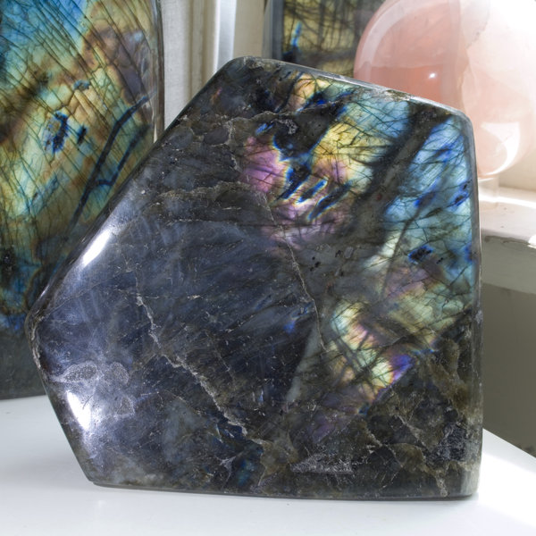 Mercer41 Embla Iridescent Labradorite Sculpture | Wayfair