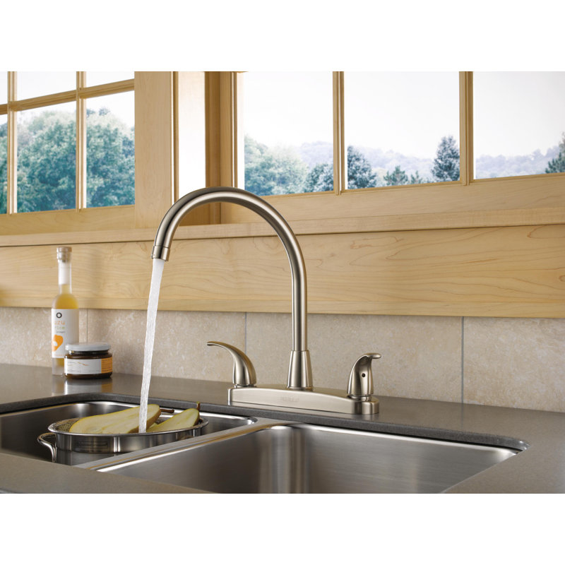 Peerless Faucets Double Handle Kitchen Faucet & Reviews | Wayfair