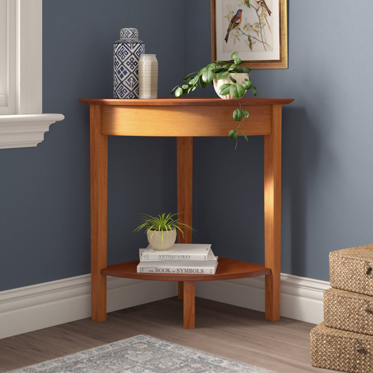 Red Barrel Studio® Hilderbrand Triangular Solid Wood Plant Stand ...