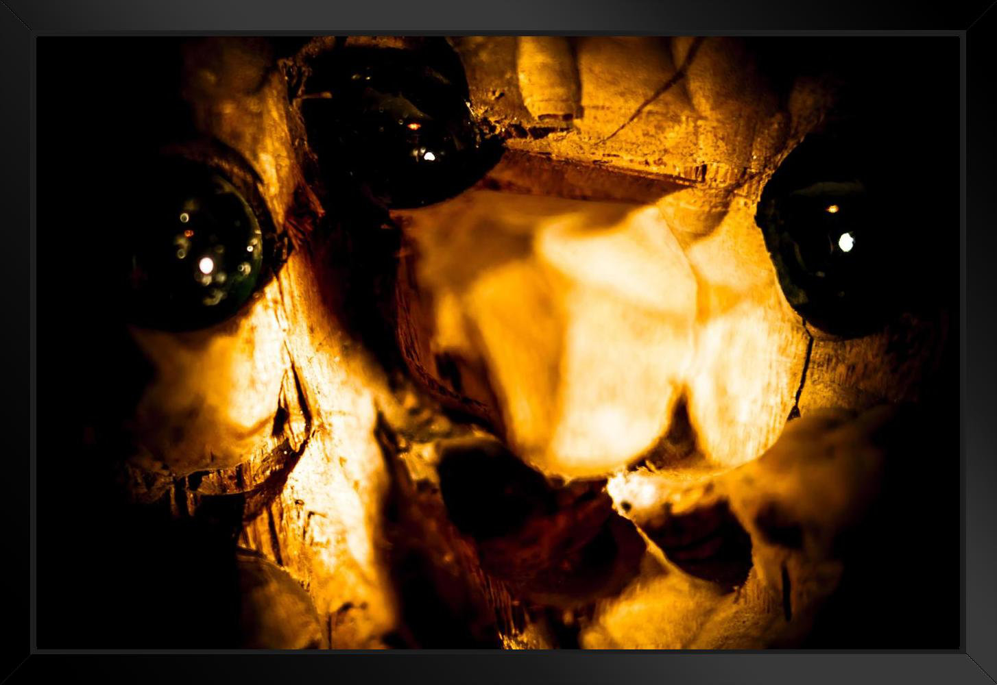 Latitude Run® Haitian Voodoo Statue Photo Art Print Black Wood Framed ...