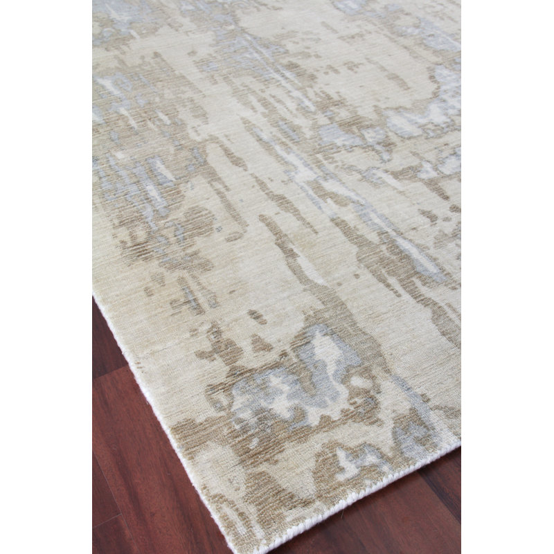 Exquisite Rugs Murano Hand-Loomed Area Rug in Ivory/Silver/Gold | Perigold