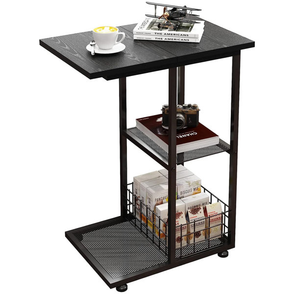 17 Stories Alera 24.8'' Tall Wheel End Table | Wayfair