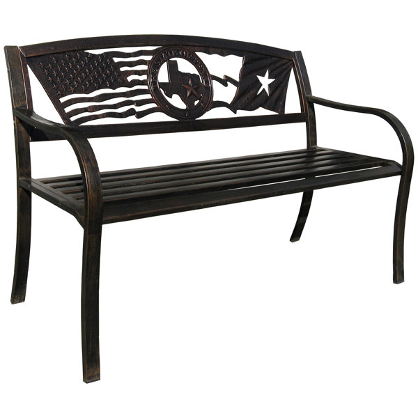 Williston Forge Mikel Metal Outdoor Bench & Reviews | Wayfair